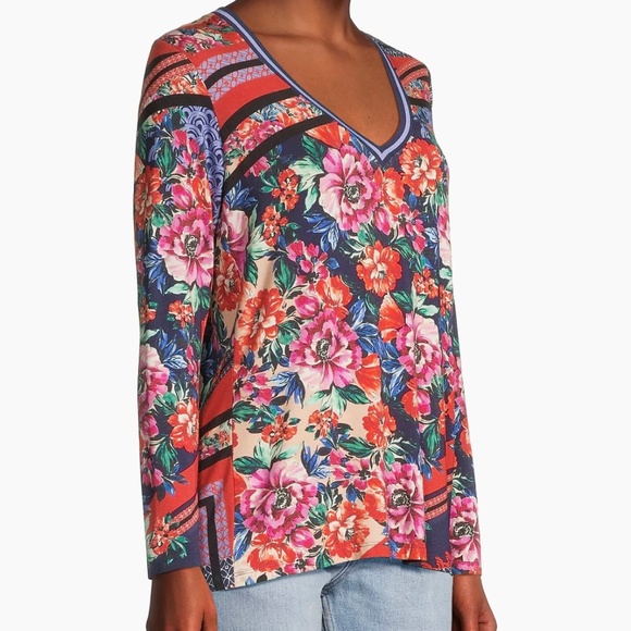 Johnny Was | Tops | Johnny Was The Janie Window Favorite Long Sleeve V ...